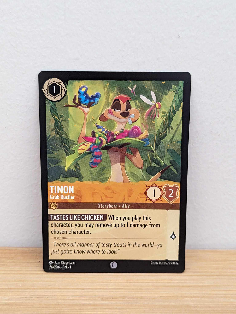 Lorcana Trading Card Game -Timon - Grub Rustler - The First Chapter (1 ...