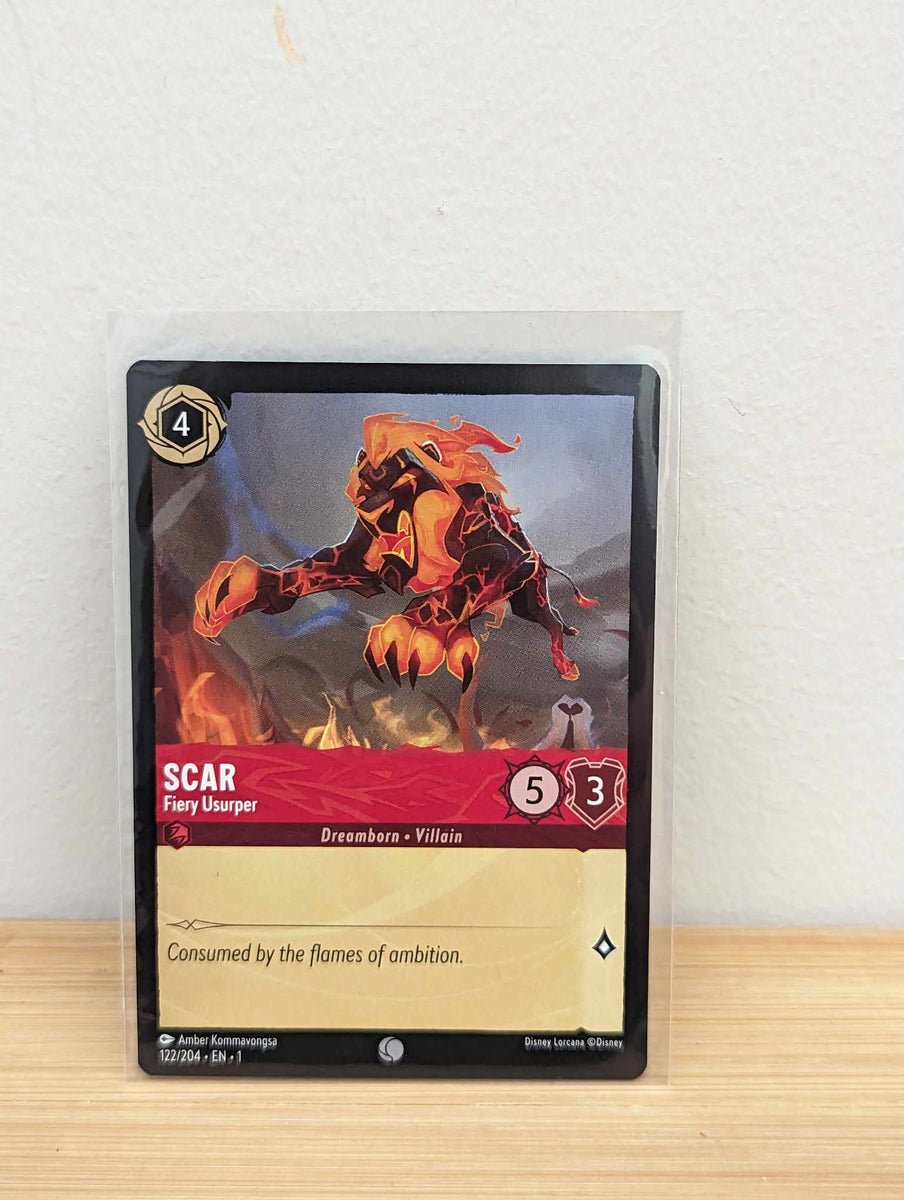 Lorcana Trading Card Game -Scar - Fiery Usurper - The First Chapter (1 ...